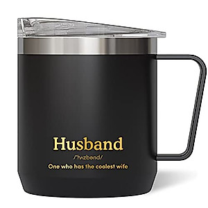 VAHDAM Husband Mug - Christmas Gifts for Husband from Wife | Birthday Gifts for Husband, Anniversary Husband Gifts | Stainless Steel Vacuum Insulated Coffee Mugs | Gifts for Men, Gifts for Him