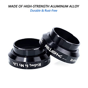 ALEOED Bike Fork Headset, 34mm Bicycle Bearing Headset CNC High Precision Machining Aluminum Alloy Accessory