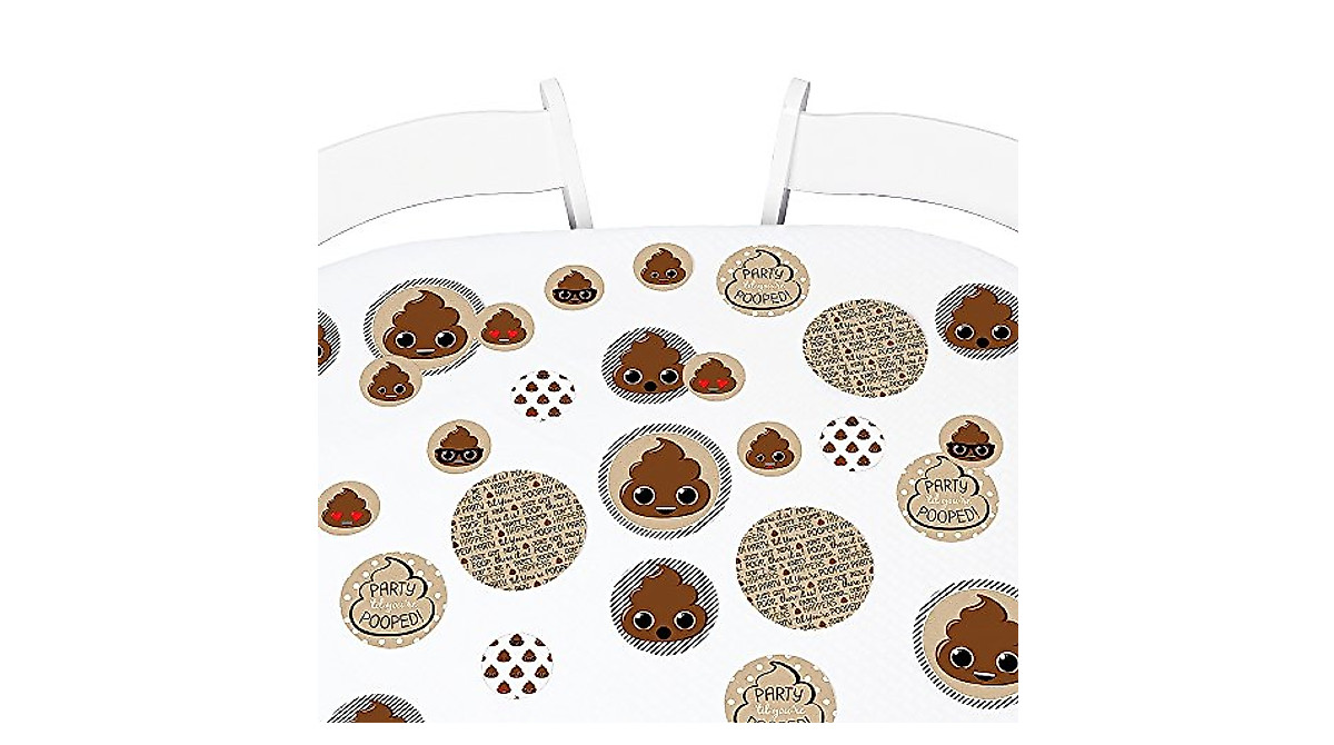 Giant Poop Emoji Party Confetti - Fun Decorations