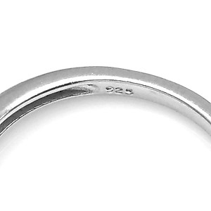 Silvershake 1.76ct. 3 Stone Genuine Square Shape London Blue Topaz White Gold Plated 925 Sterling Silver Ring Size 9