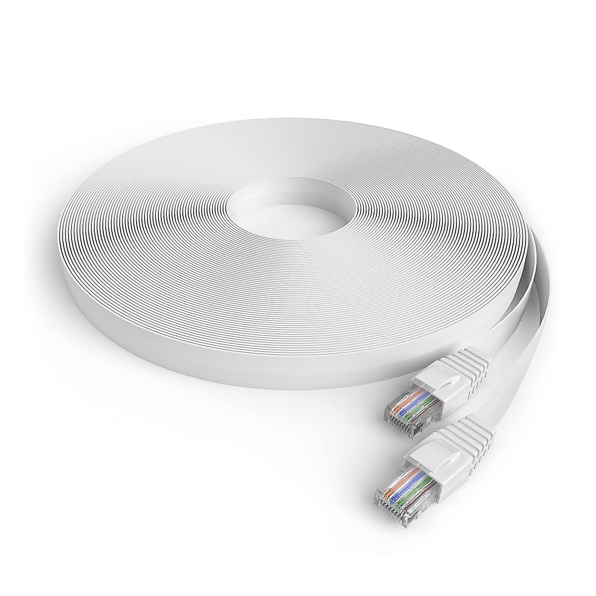 Amcrest CAT6E 4K-Rated Video POE Ethernet Cable 100ft Internet High Speed Network Cable for PoE Security IP Cameras, Smart TV, PS4, Xbox One, Router, Laptop, Computer, Home (CAT6ECABLE100)