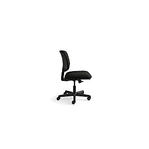 Volt Series Task Chair with Synchro-Tilt, Black Leather