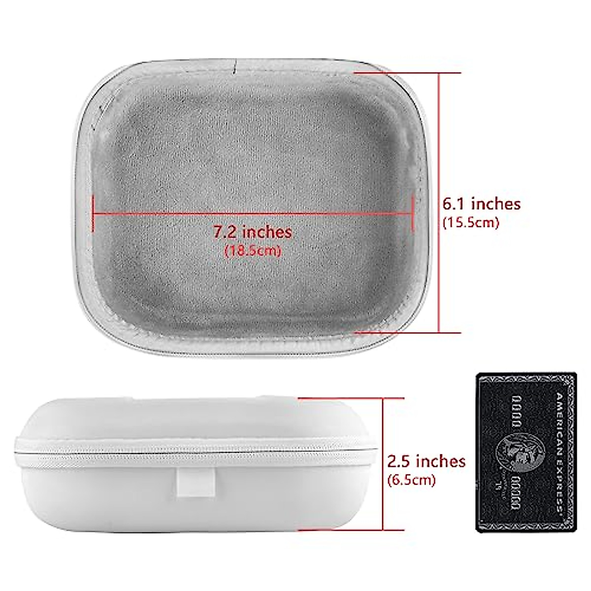 Geekria Shield Headphones Case Compatible with Bose QC45, QuietComfort 35 II, QC25 Case, Replacement Hard Shell Travel Carrying Bag with Cable Storage (White)