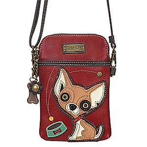 CHALA Crossbody Cell Phone Purse | Women's Wristlet Handbags with Adjustable Strap (Chihuahua)