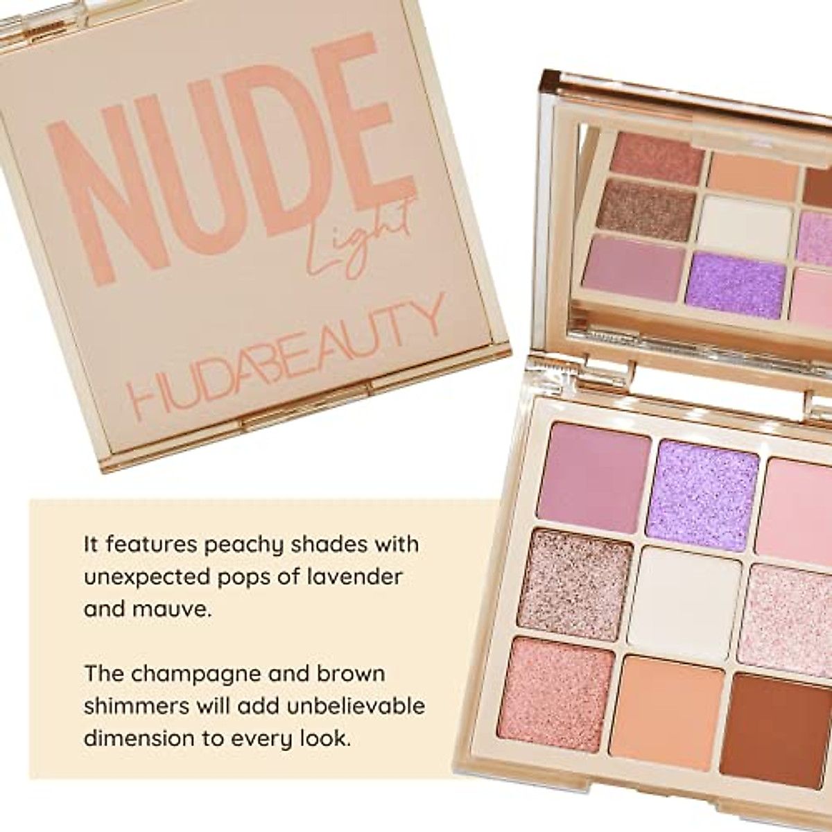 HUDA BEAUTY Nude Obsessions Eyeshadow Palette Nude Light