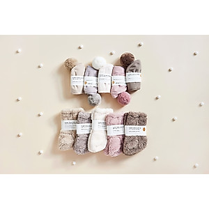 Konny Baby Fleece Winter Bonnet for Infant (Brown)