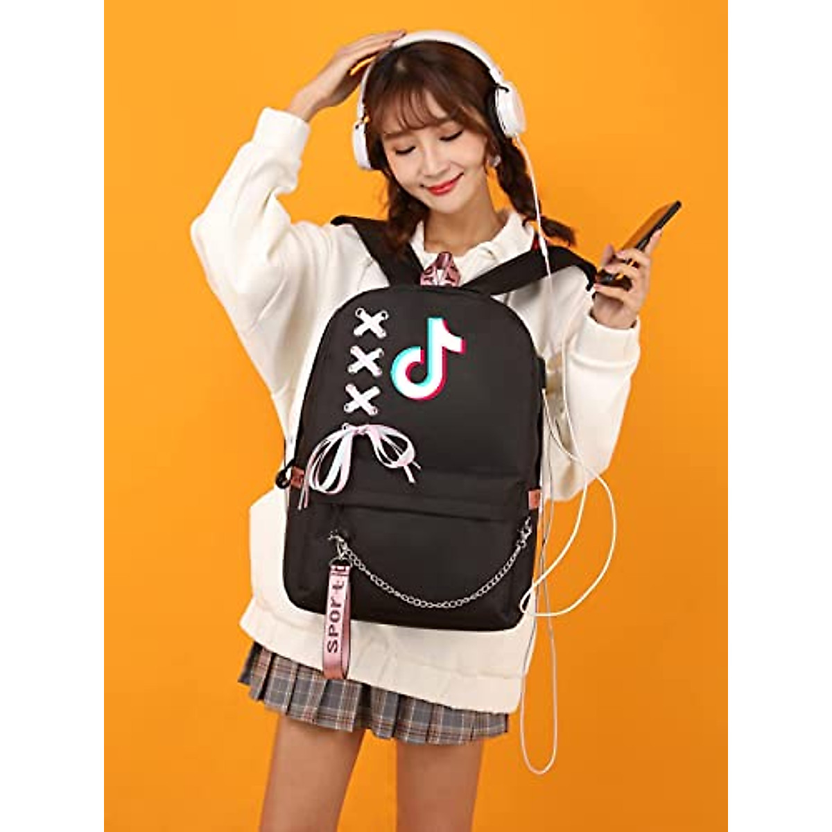 Backpack for Girls Middle Student Bookbag 15.6" School Bag Women Casual Daypack