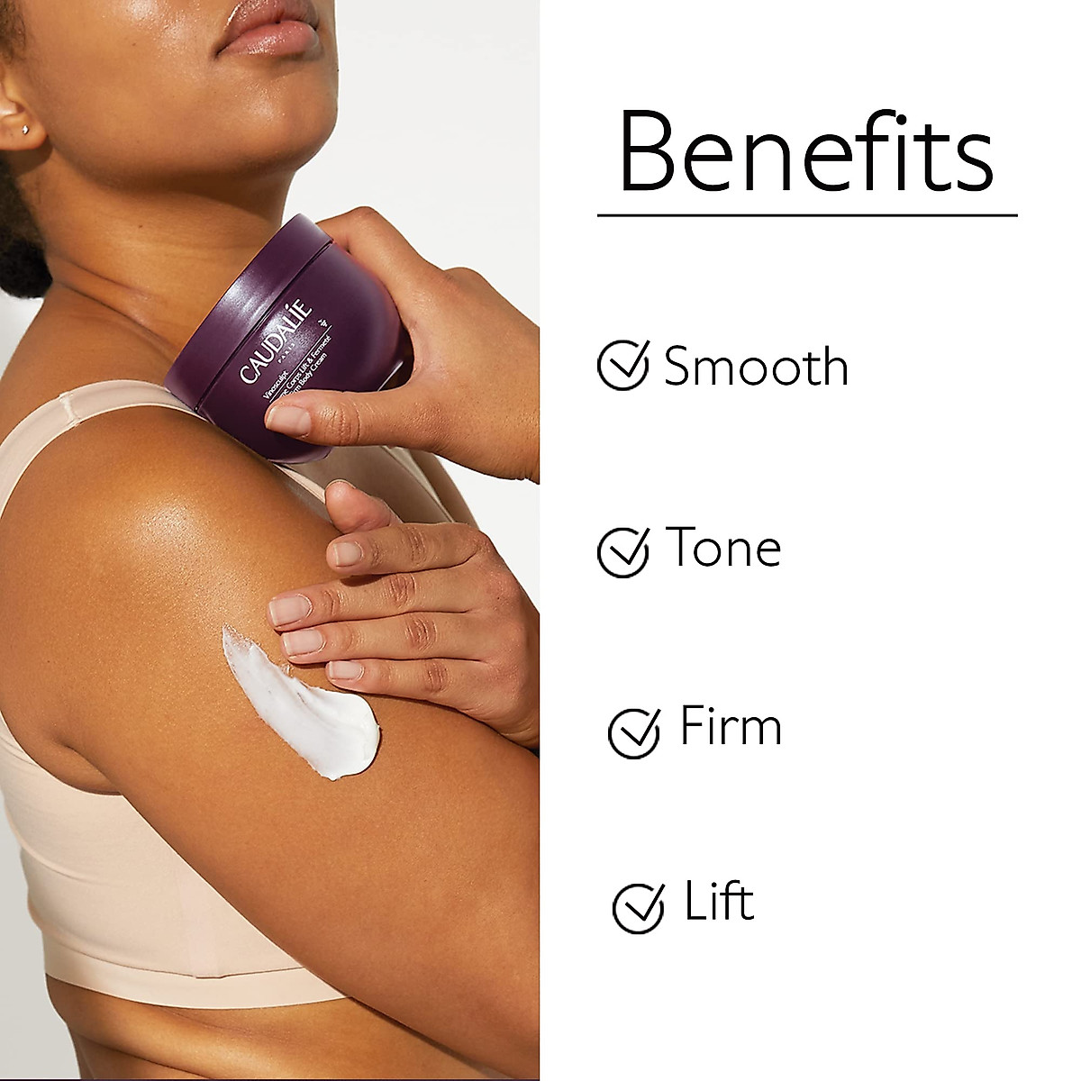 Caudalie Vinosculpt Lift & Firm Body Cream, Smoothing, Toning and Firming, with Shea Butter, 8.4 oz