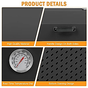 LIVOSA Outdoor Pizza Oven, 12" Pizza Stone - Portable Gas Pizza Oven For Backyard Camping Scenes Ect, Stainless Steel Pizza Grill Built-in Thermometer(18.3''L x 17.4”W x 18.11''H)
