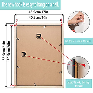 Mxtallup 16 x 20 Diamond Painting Picture Frames 40x50cm Diamond Art Frame , Display Pictures14x18 Inch 35x45 cm with Mat or 16x20 Inch40x50 cm Without Mat, Wall Diamond Embroidery Photo Frame