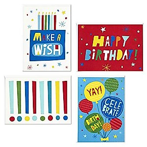 Hallmark Birthday Cards Assortment, Make A Wish (48 Cards with Envelopes) (5STZ5122)