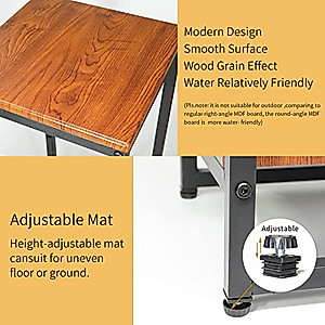 Jo.Devivre 30 inch tall plant stands Indoor ,Tall Metal Single Plant Holder, 2 tier Pedestal Stands, Modern Corner Square Flower Tall Plant Tables Indoor Outdoor (Style D-2 tier)