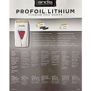 Andis TS-1 Gold Titanium Foil Shaver