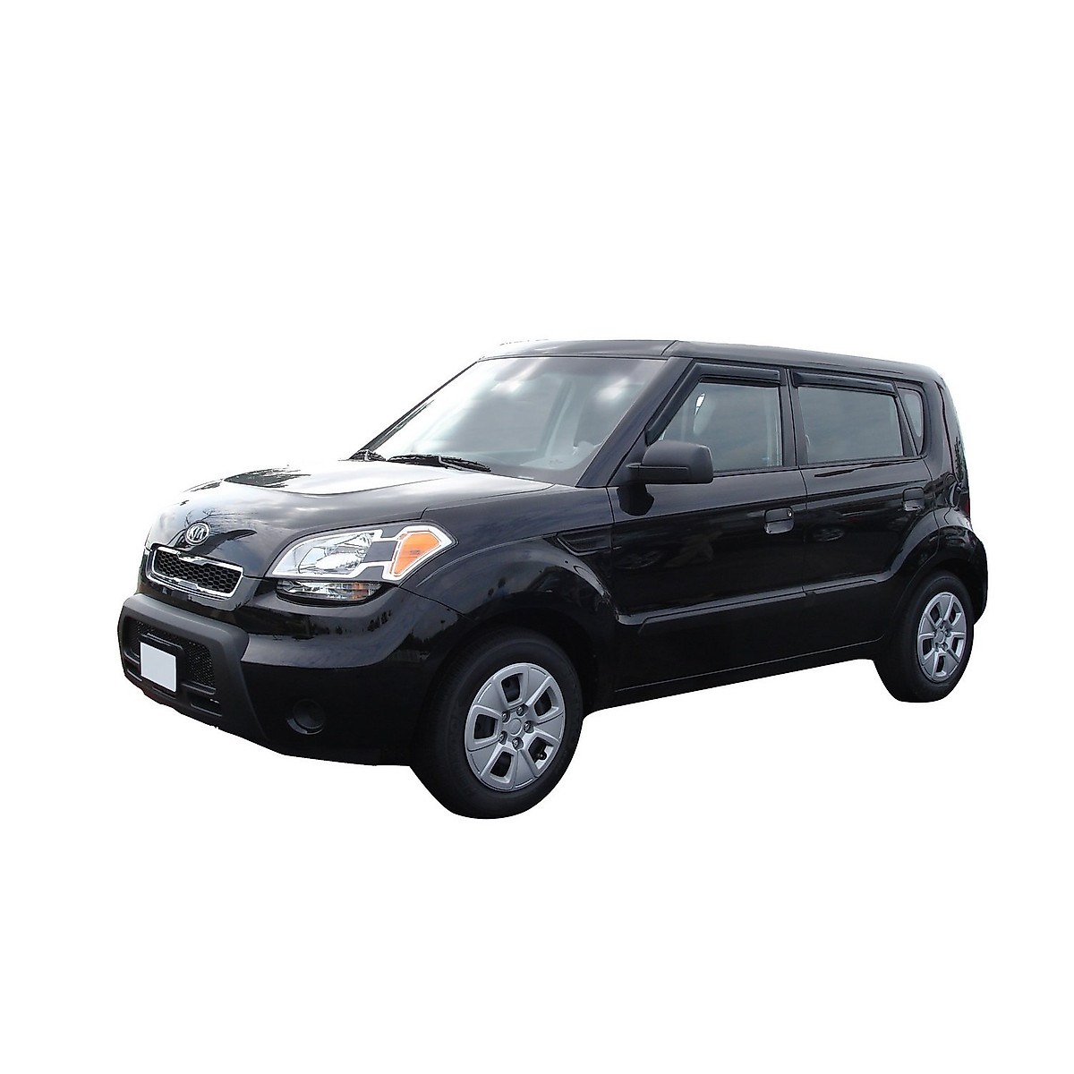 Auto Ventshade [AVS] Ventvisor / Rain Guards | Outside Mount, Smoke Color, 4 pc | 94164 | Fits 2009 - 2013 Kia Soul