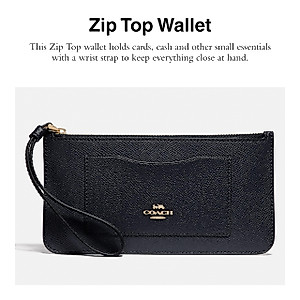 Coach Crossgrain Leather Zip Top Wallet