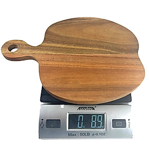 (Set of 6) 10.5" Apple Shaped Bulk Plain Acacia Cutting Board with Handle | For Customized, Personalized Engraving Purpose | Wholesale Premium Acacia Board (10.5" Apple)