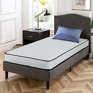 Twin Mattress, 6/8/10/12 Inch Medium Firm Innerspring Mattress with Removable Cover, Spring Memory Foam Mattress Twin Mattress for Kids, Certipur-Us Fiberglass-Free Twin Bed Mattress (Twin, 8 Inch)