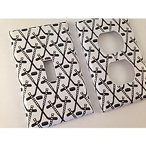 Hockey Light Switch Cover Various Sizes Offered