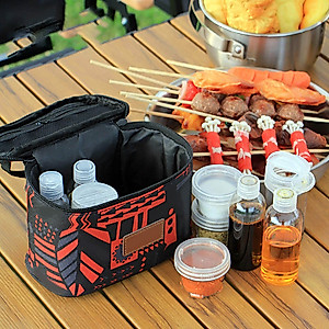 SALUTUY Seasoning Containers,9 Boxes Transparent Spices Container Set with Storage