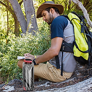 hautllaif (3 Pack) 700ml Large Foldable Water Bottle Fully Collapsible Stock Bottle, Portable Water Bottle for Running Cycling outdoor (Black, Blue, White