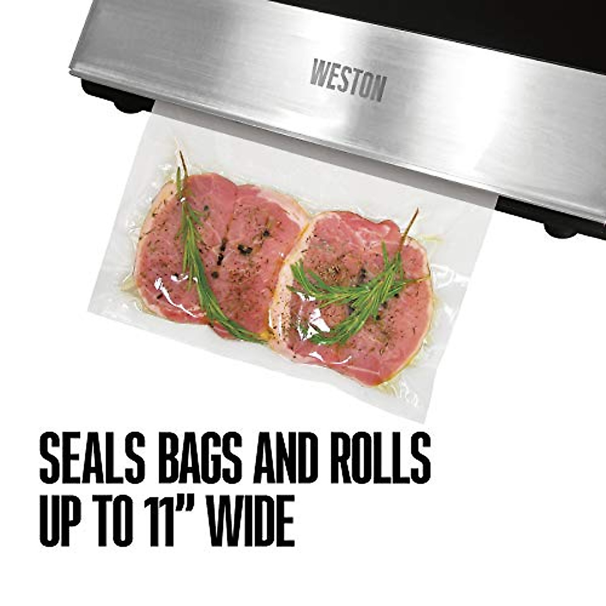 Weston 65-0501-W Professional Advantage Vacuum Sealer, 11", Stainless Steel and Black