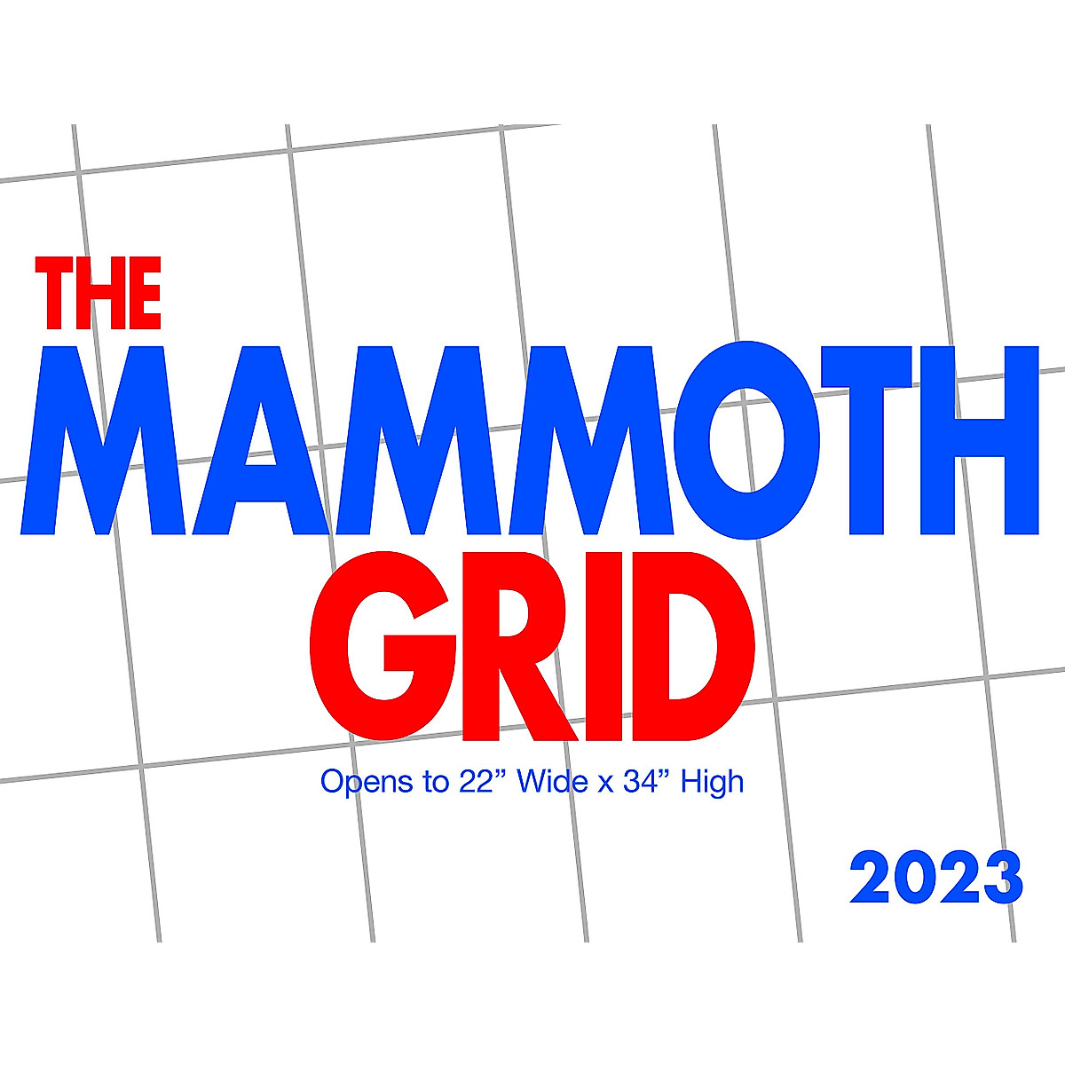 2023 Mammoth Grid Large Format Wall Calendar
