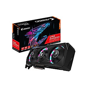 Gigabyte AORUS Radeon RX 6750 XT Elite 12G Graphics Card, WINDFORCE 3X Cooling System, 12GB 192-bit GDDR6, GV-R675XTAORUS E-12GD Video Card