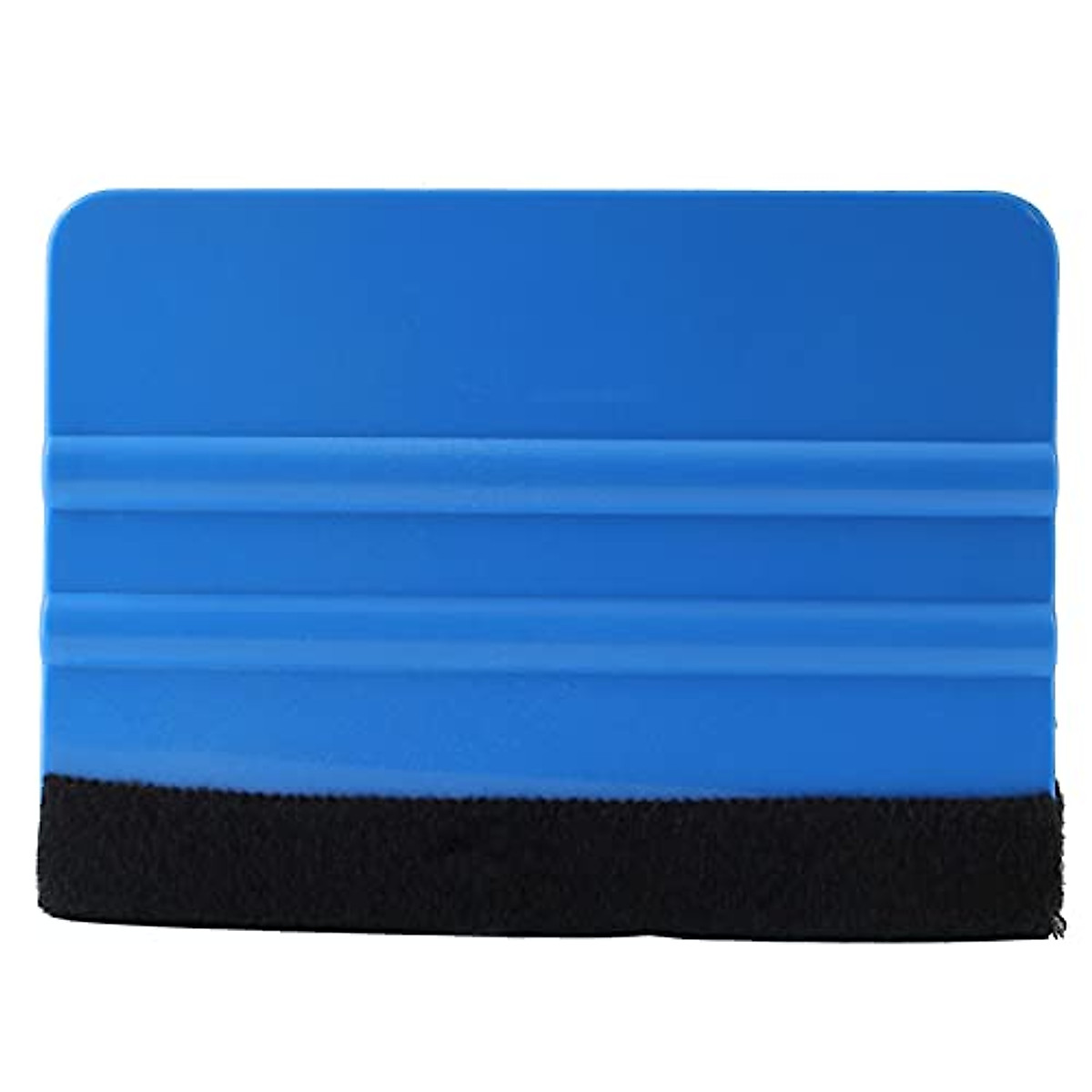 Zorfeter 5 Pcs 4 Inch Felt Edge Squeegee, Car Vinyl Scraper Decal Applicator Tool for Window Tint, Wallpaper, Decal Sticker Installation, with Black Felt Edge