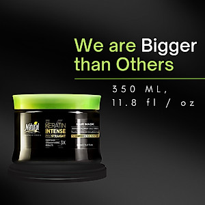 Natural Formula Keratin Hair Mask - Intense Repair, Hair Mask for Frizzy Hair - 350ml