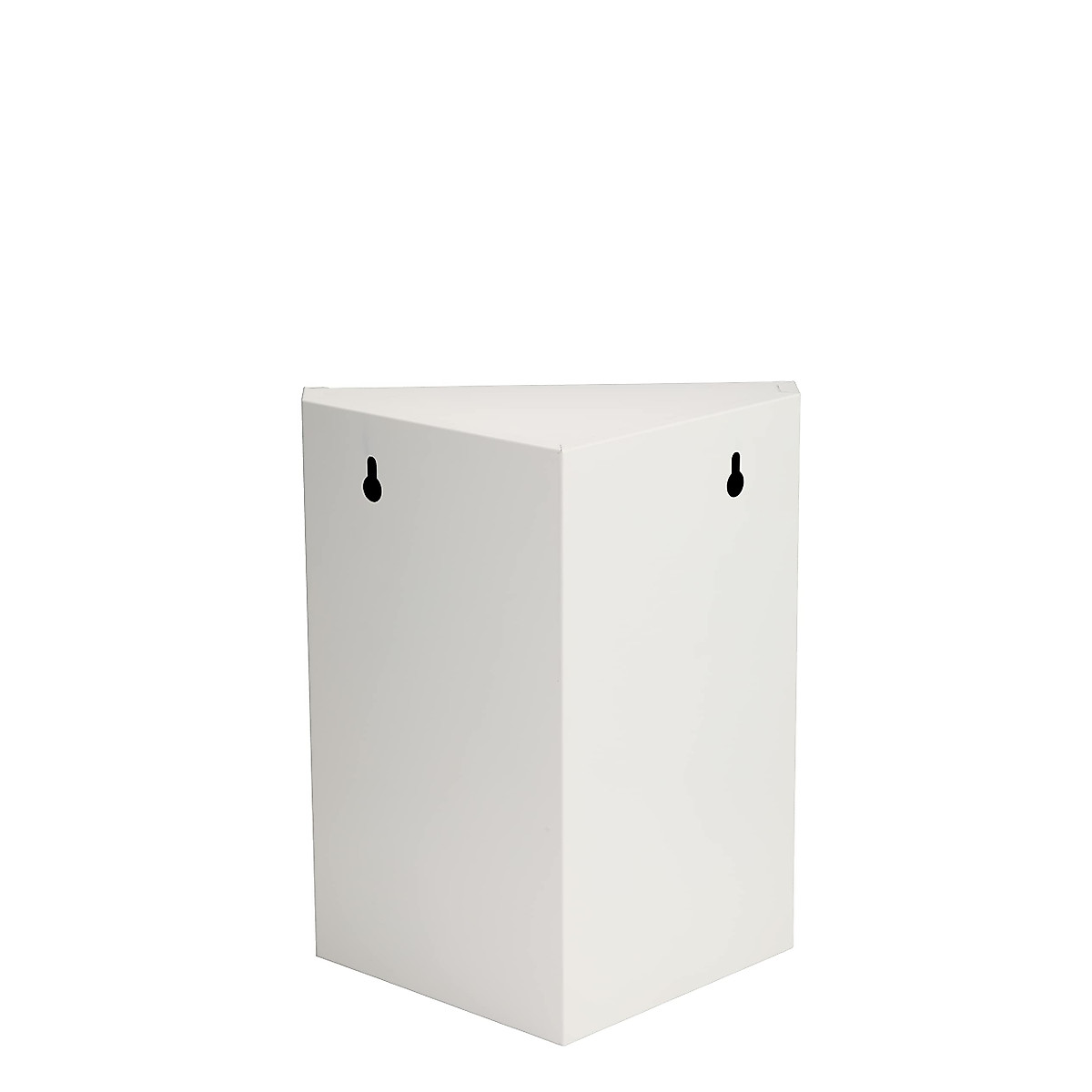 AdirMed Locking Corner Medicine Cabinet, Wall Mounted First Aid Corner Cabinet with Lock, Lockable Corner Wall Medicine Cabinet, 14.96" H x 14.96" W x 7.09" D