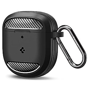 Spigen Rugged Armor Designed for Bose QuietComfort Earbuds II Case (2022) - Matte Black