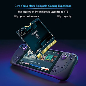 S SHARKSPEED M.2 2230 SSD 1TB NVMe PCIe Gen3.0X4 Internal Solid State Drive, Compatible with Steam Deck，Microsoft Surface Pro7/Pro8+/ProX/laptop3/laptop4/laptop Go/book3, Ultrabook(1TB, 2230 Gen3.0)