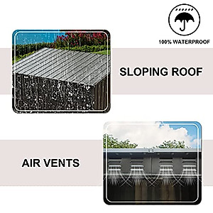 Domi Outdoor Storage Shed 6&#039; x 4&#039;, Metal Waterproof Utility Tool Shed Storage House Clearance with Double Lockable Doors &amp; Air Vent for Backyard Garden Lawn Patio