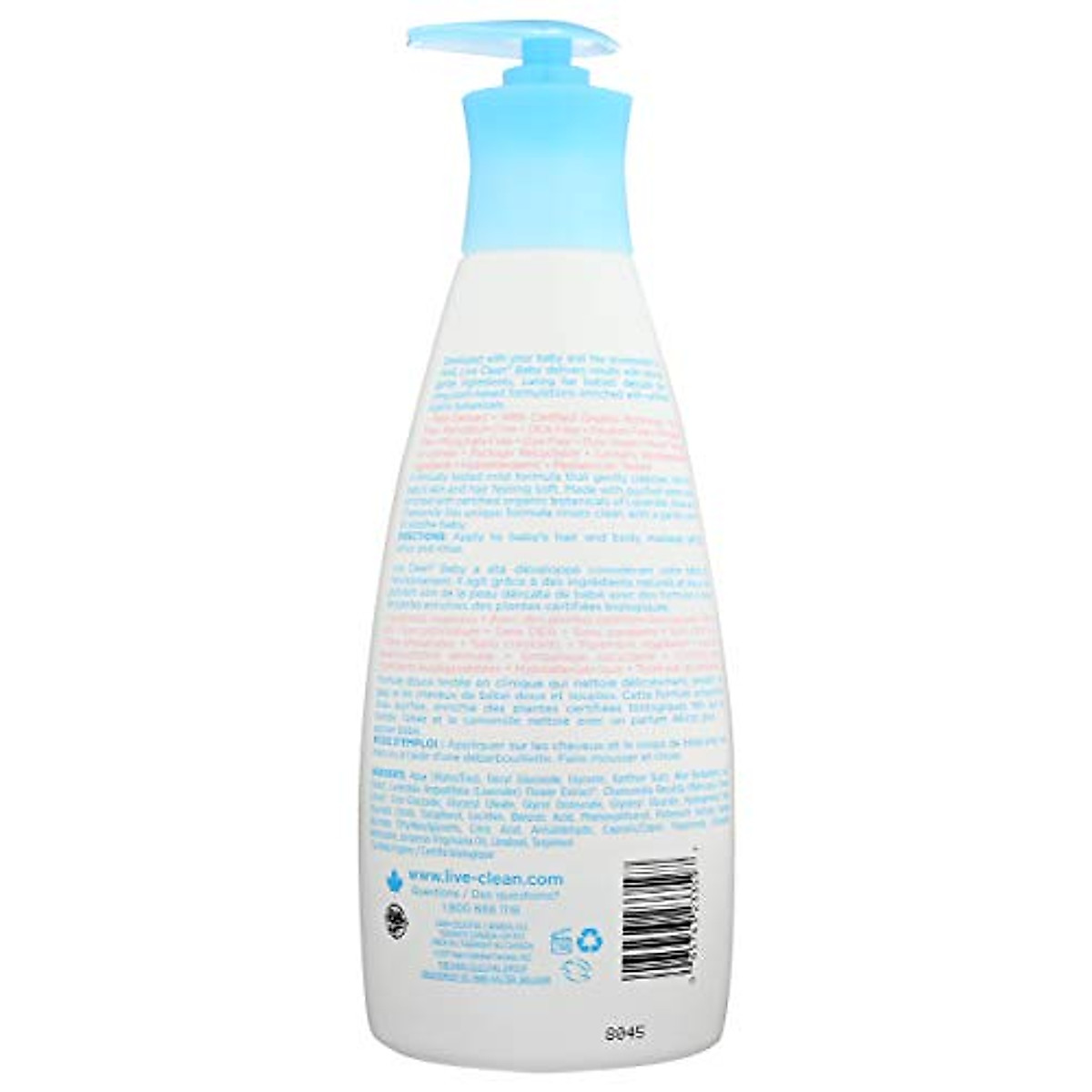 LIVE CLEAN Shampoo WASH TEARLESS 25 OZ