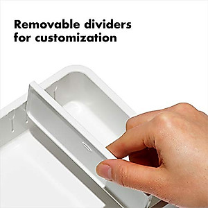 OXO Good Grips 4-Piece Complete Adjustable Drawer Bin Set with Removable Dividers
