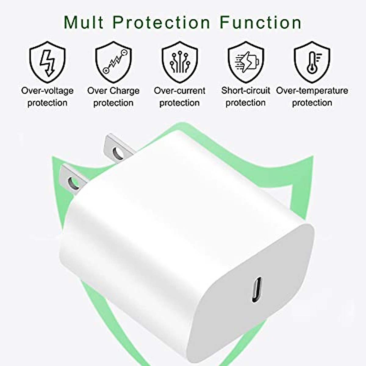 iPhone Fast Charger, [Apple MFi Certified] 20W USB C Fast Charger Block with 6FT Type-C to Lightning Cable, Super Fast Charging Compatible with iPhone 14/13/13 Pro/12/12 Pro/12 Pro Max/11/Xs Max/XR/X