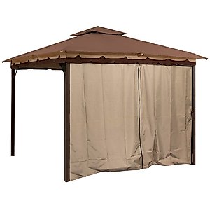 Add Privacy to Your 10 x 12 Gazebo with This Easy to Install Privacy Panel Side Wall Including Snap-on Rings