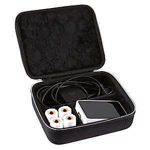 2TUFF Square Reader Case - Fits Square Terminal Charger and 4 Square Card Reader Receipt Paper Rolls - Hard Case for Square Travel Printer is Perfect Carry Case and Protection for Square POS System