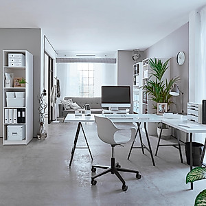 Leitz 52571001 A5 MyBox Organiser Tray, High Gloss Plastic, White/Grey;MyBox