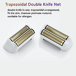 2 Pack Pro Shaver Replacement Foil and Cutters compatible with andis 17150(TS-1)/17155/17200 shaver ProFoil Lithium replacement" Golden