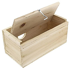 Rural365 Bird Nesting Boxes for Cages - Small 7.9 x 3.9 x 3.6in Wooden Bird House Breeder Bird Box Fit Swallow and Finch