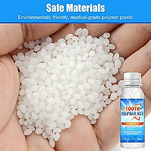 Tooth Repair Kit, Temporary Fake Teeth, Fixing The Missing and Broken Tooth Replacements, with 4 Dental Tools