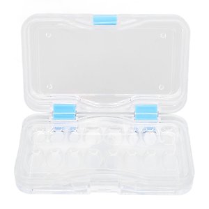 Membrane Tooth Box, Transparent Membrane Film Tooth Box, Safe Denture Storage Case with Secure Clasp, Reusable Dental Film Veneer Box for Dental Clinics