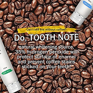 Toothnote Teeth Whitening Fluoride-Free Toothpaste for Sensitive Teeth, Whiten Tooth Enamel, Dry Mouth, Bad Breath, Muddy Taste - Helps Fresh Breath, Natural Oral Care (1 Aqua Mint)