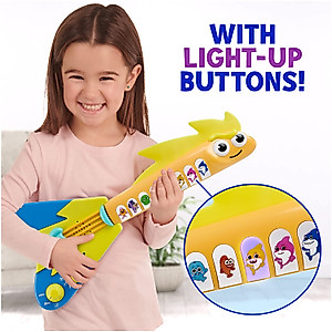 WowWee Baby Shark's Big Show! EEL-ectric Guitar – Interactive Musical Toys for Toddlers – Lights and Sounds Toy Guitar