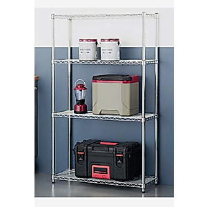 TRINITY 4 Tier Stainless Steel Wire Shelving Max weight 635kg