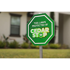 CedarStop 32 Ounce Essential Oil Yard Spray - Plant Based Flea, Tick and Mosquito Repellent Pest Control Spray Treatment and Insect Killer - Safe Around Kids, Pets, and Plants