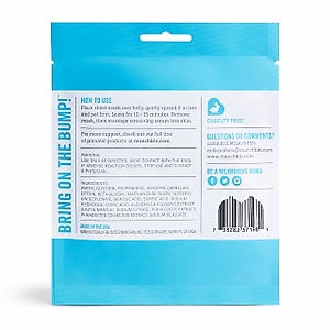 Munchkin® Milkmakers® Belly Mask for Pregnancy Skin Care & Stretch Marks, 3 Sheet Masks