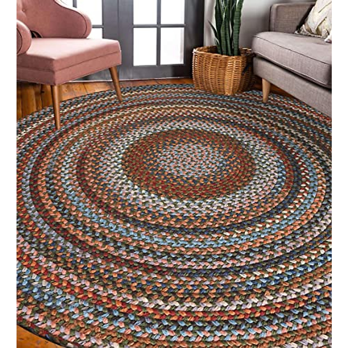 RRI Home Decor Ashley Area Rug, 6 Foot, Greengrass