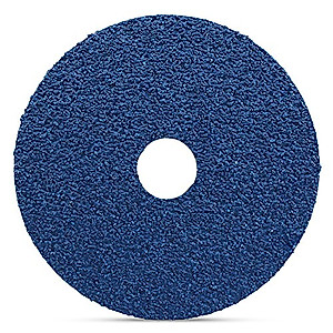 BHA Zirconia Resin Fiber Sanding and Grinding Discs, 4.5” x 7/8”, 36 Grit - 25 Pack